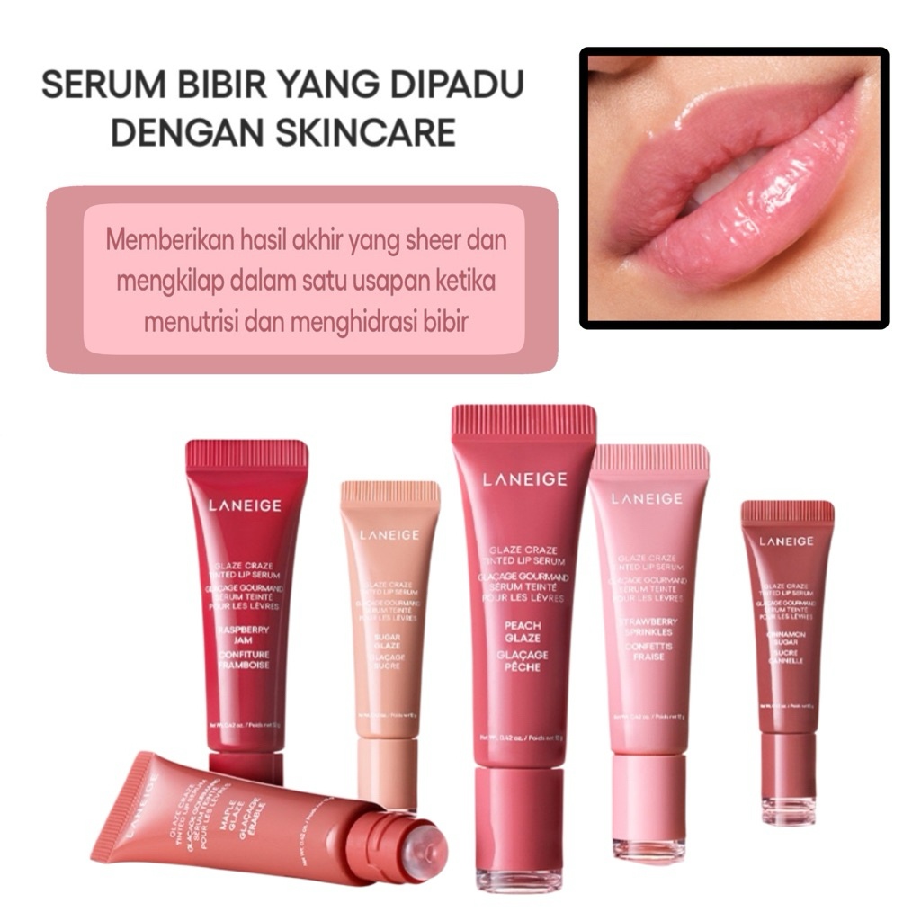 Jual [ LANEIGE ] Glaze Craze Tinted Lip Serum | Shopee Indonesia