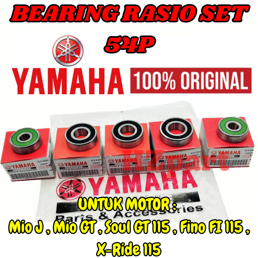 Jual BEARING RASIO SET 54P ASLI ORIGINAL YAMAHA MIO J GT/SOUL GT 115 ...