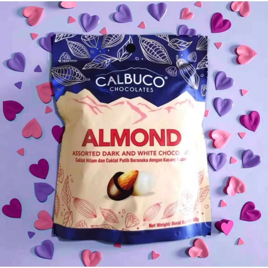 Jual CALBUCO CHOCOLATE ALMOND DARK AND WHITE CHOCOLATE | Shopee Indonesia