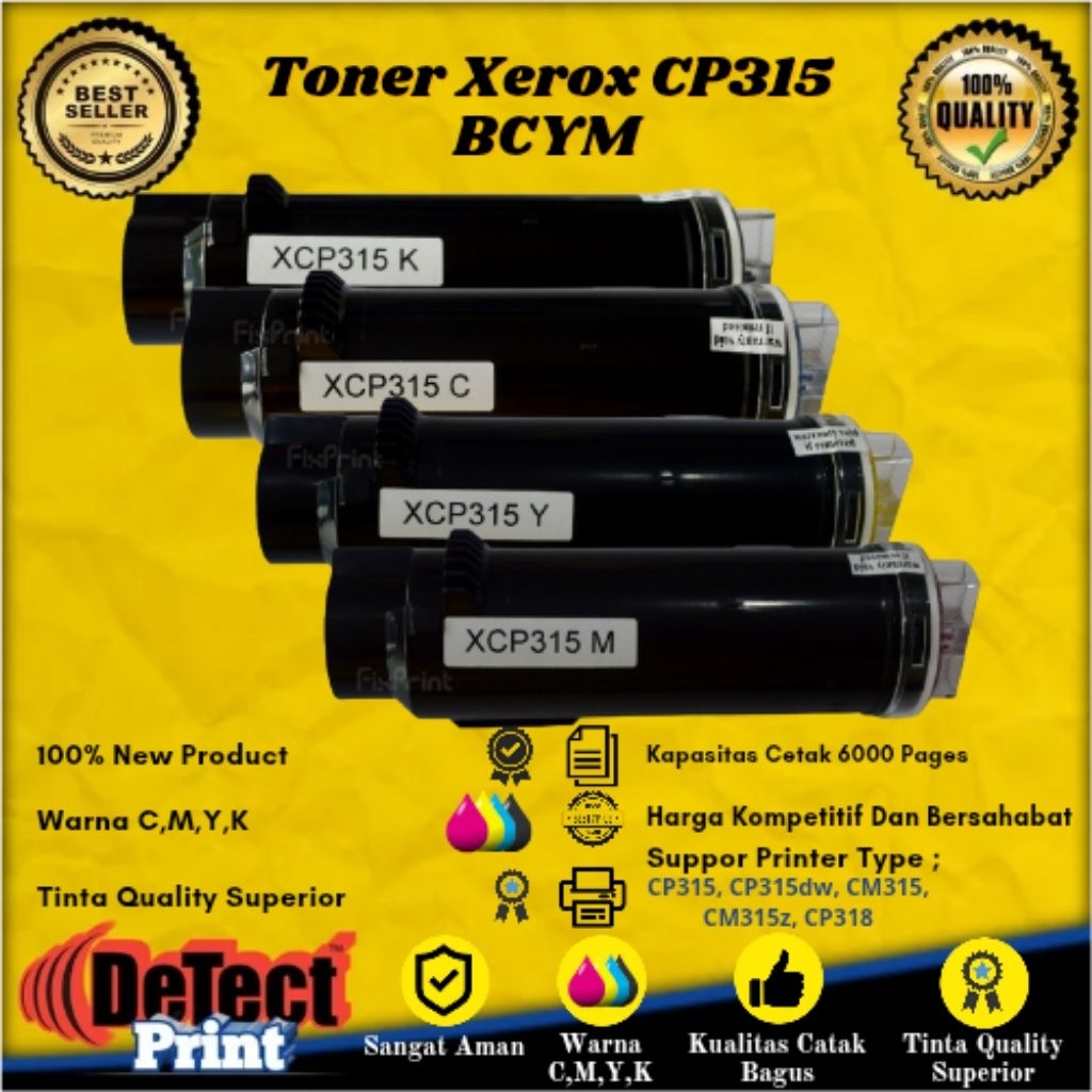 Jual Toner Printer Xerox CP 315 (1Paket) Compatible Printer Fuji Xerox DocuPrint CP315, CP315dw ...