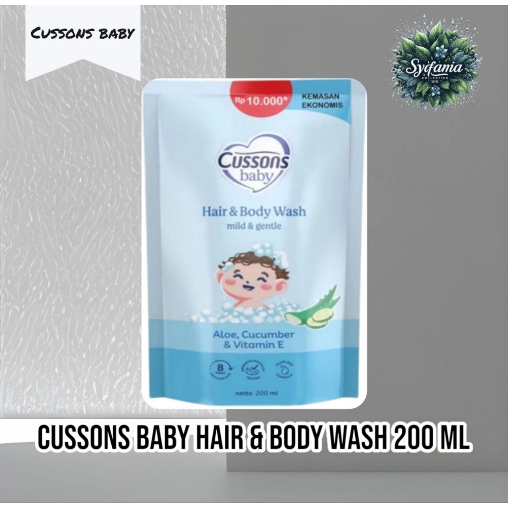 Jual Cussons Baby Hair and Body Wash Mild & Gentle 200 ml [KEMASAN BARU ...