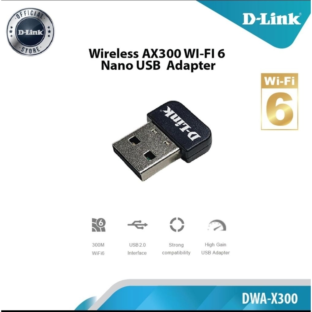 Jual D-Link DWA-X300 AX300 Wi-fi 6 Mini USB Adapter | Shopee Indonesia