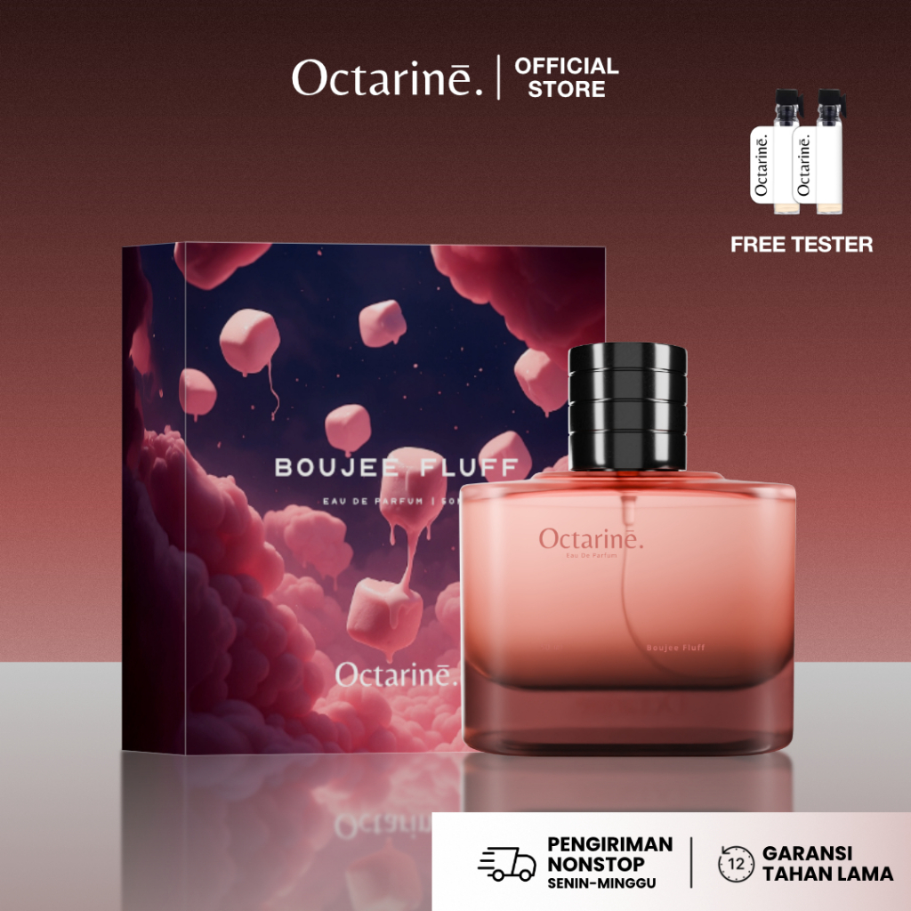 Jual Octarine - Boujee Fluff Aroma Marshmallow Strawberry Vanilla | Parfum Perfume Minyak Wangi ...