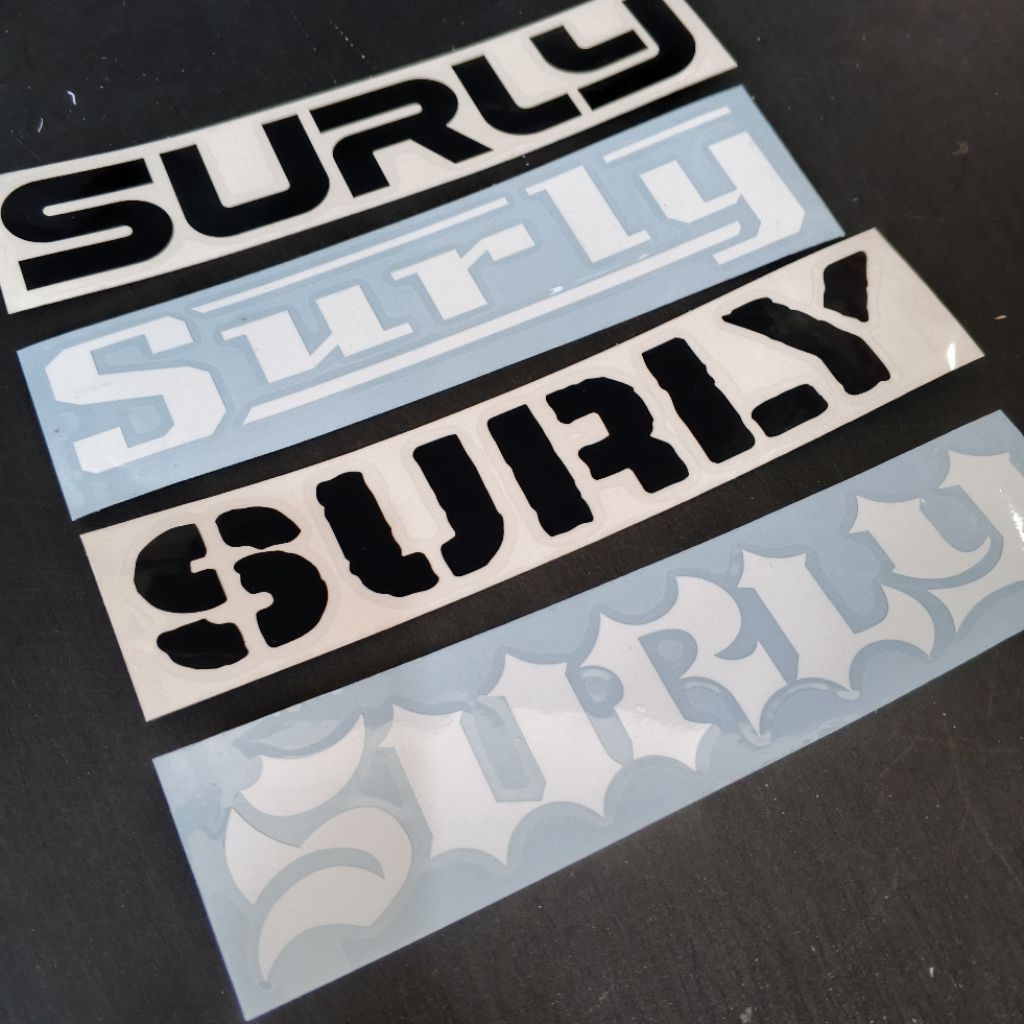 Jual Cutting sticker stiker sepeda road bike fixed bike new surly ...