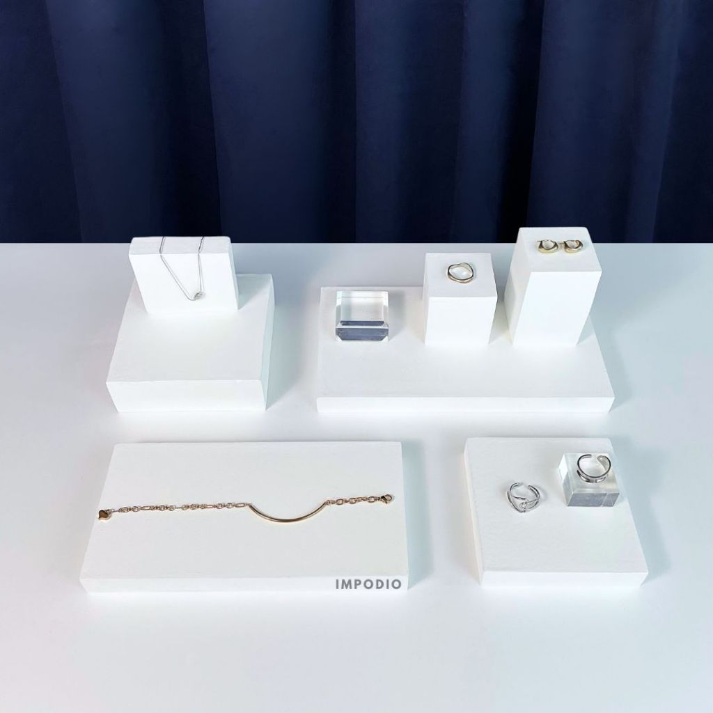 Jual IMPODIO Set 7 Pcs Display Perhiasan - Podium Kotak Minimalis untuk ...