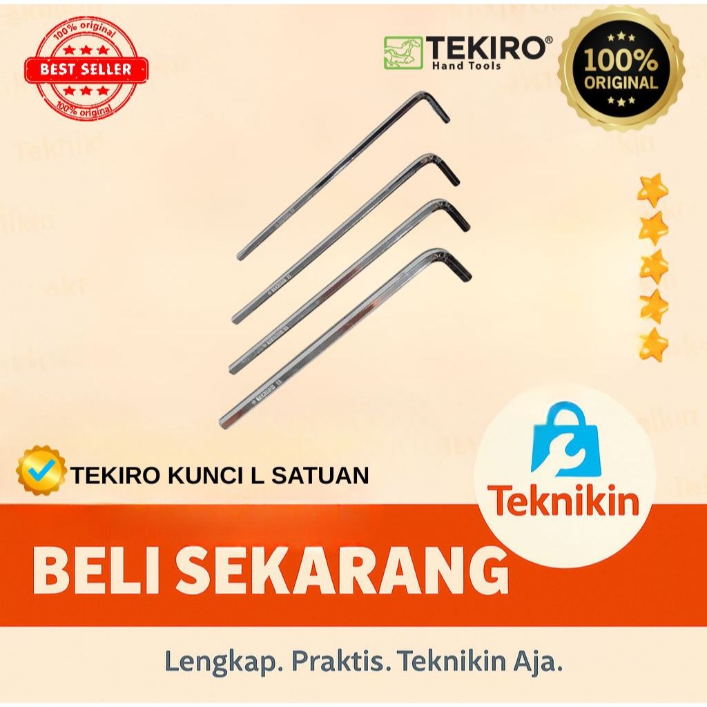 Jual Tekiro Kunci L Satuan 6 Ecer Tekiro. | Shopee Indonesia