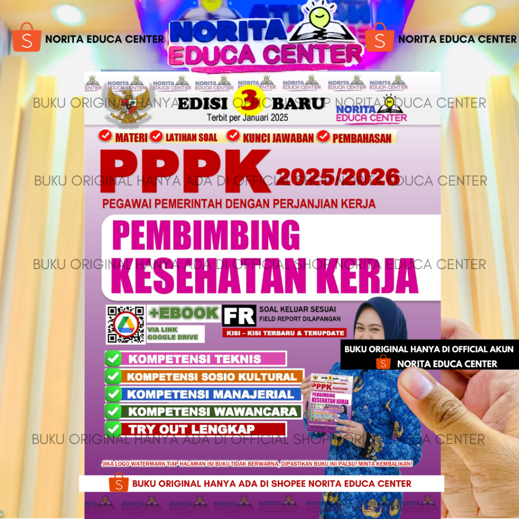 Jual BUKU PPPK PEMBIMBING KESEHATAN KERJA NORITA EDUCA CENTER | Shopee Indonesia