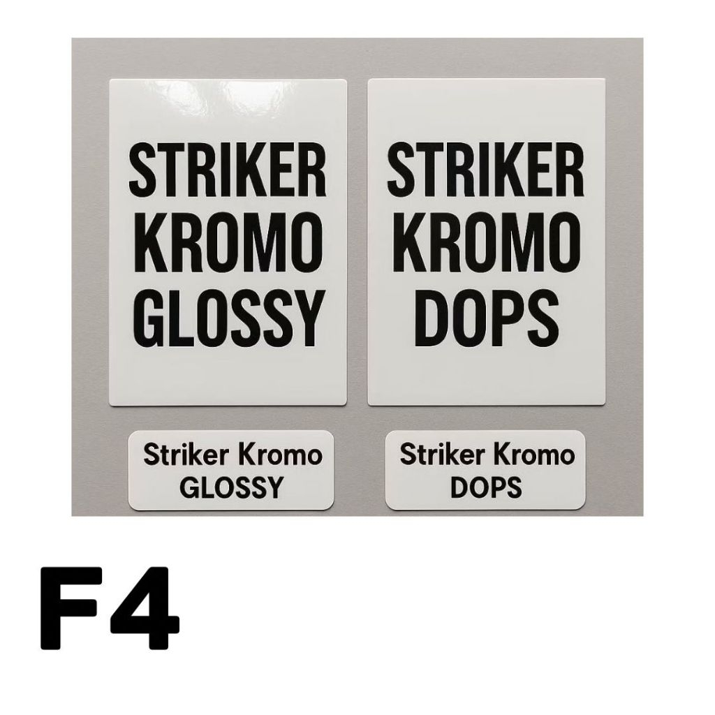 Jual sticker cromo glossy dan doff F4 100 lembar | kertas sticker ...