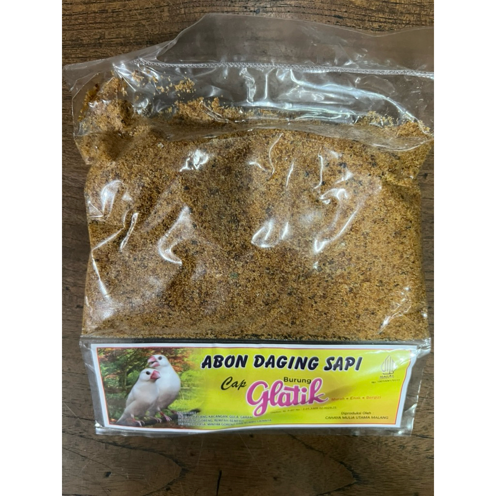 Jual Abon Daging Sapi Cap Burung Glatik 250 Gram | Shopee Indonesia