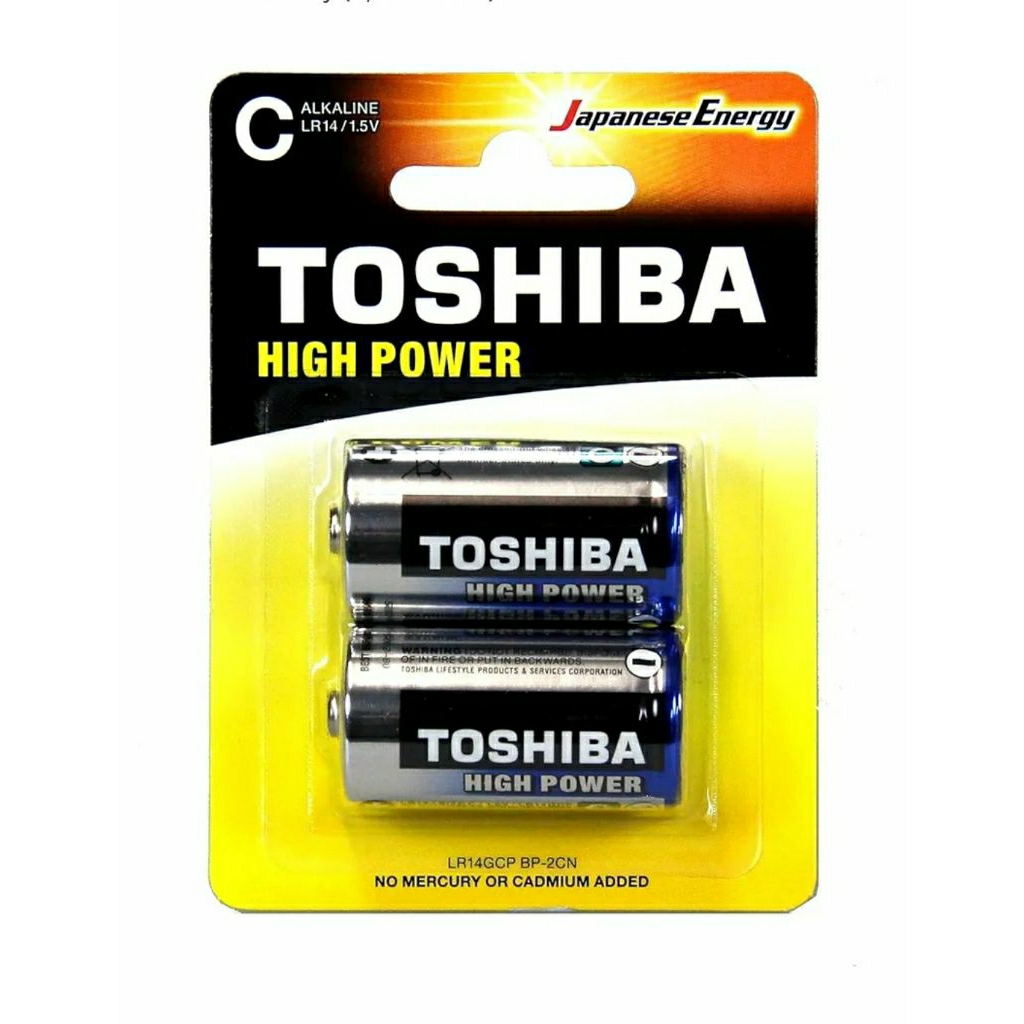 Jual Toshiba Baterai Size C LR14 High Power Alkaline 1,5V | Shopee ...