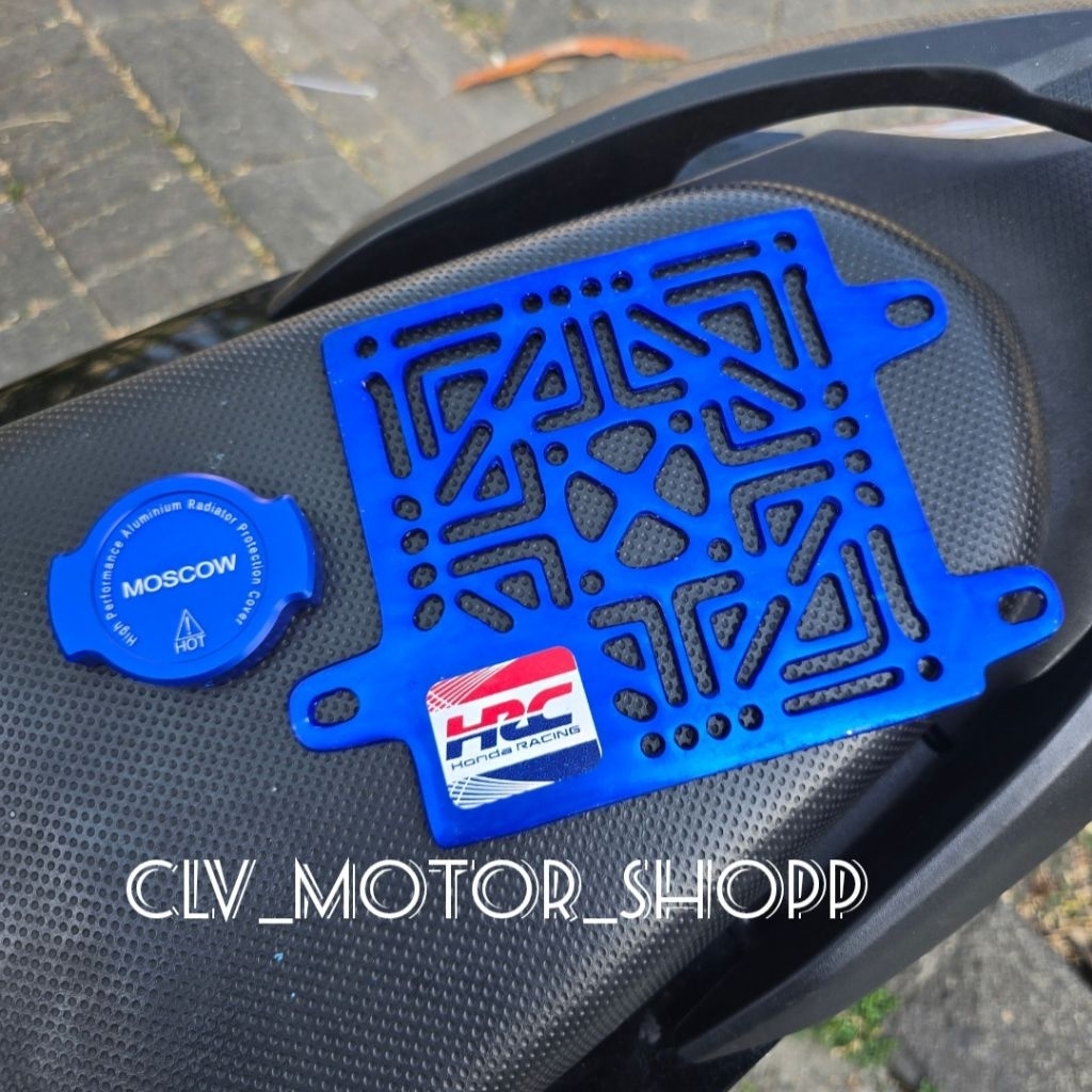 Jual PAKET COVER TUTUP RADIATOR HRC + TUTUP CAP RADIATOR VARIO 125 ...