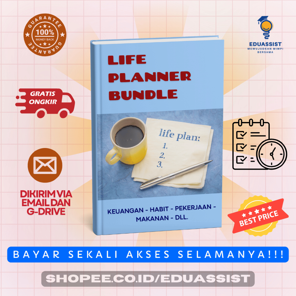 Jual Life Planner Lengkap - Template Atur Keuangan, Habit & Target ...