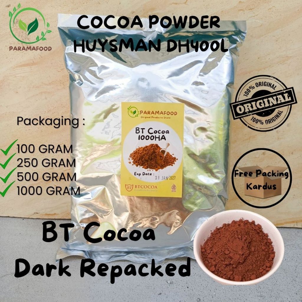 Jual BT Cocoa 1000 HA Huysman DH400L Asli 100% 1 kg 500 gram 250 gram ...