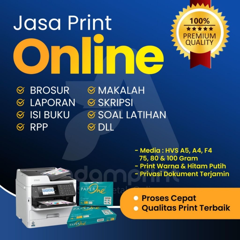 Jual PRINT/CETAK BUKU HVS A4, MAKALAH, SKRIPSI, TUGAS, SOAL A4 BW/WARNA ...