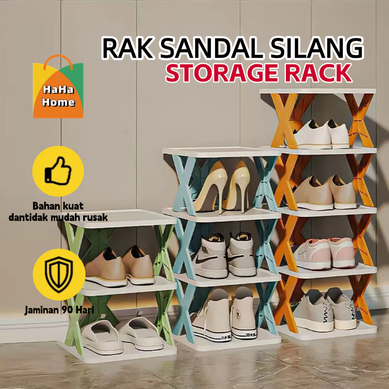 Jual Rak Sepatu Sendal X 4 / 5 / 8 Susun Tempat Sandal | Serbaguna Rak ...