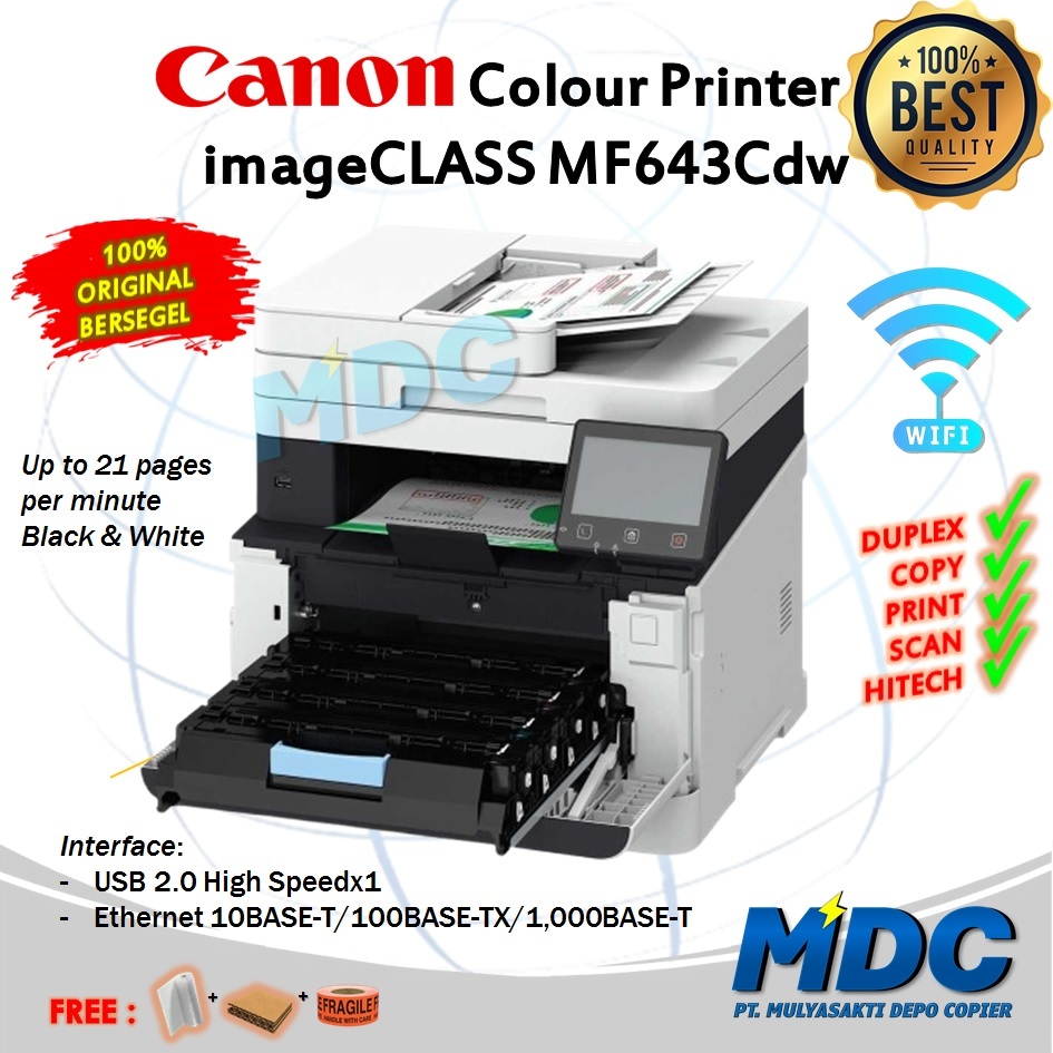 Jual PRINTER LASER COLOR CANON MF643cdw MESIN FOTOCOPY ALL IN ONE ...