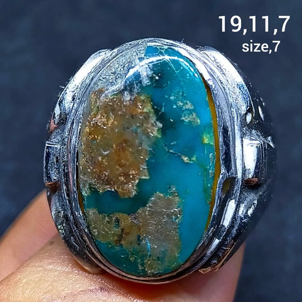 Jual cincin batu akik asli pirus persia antik top hq natural (asli alam ...
