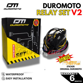 Jual Relay Set Lampu Tembak Premium Duromoto Reley Motor DUROMOTO V2 ...