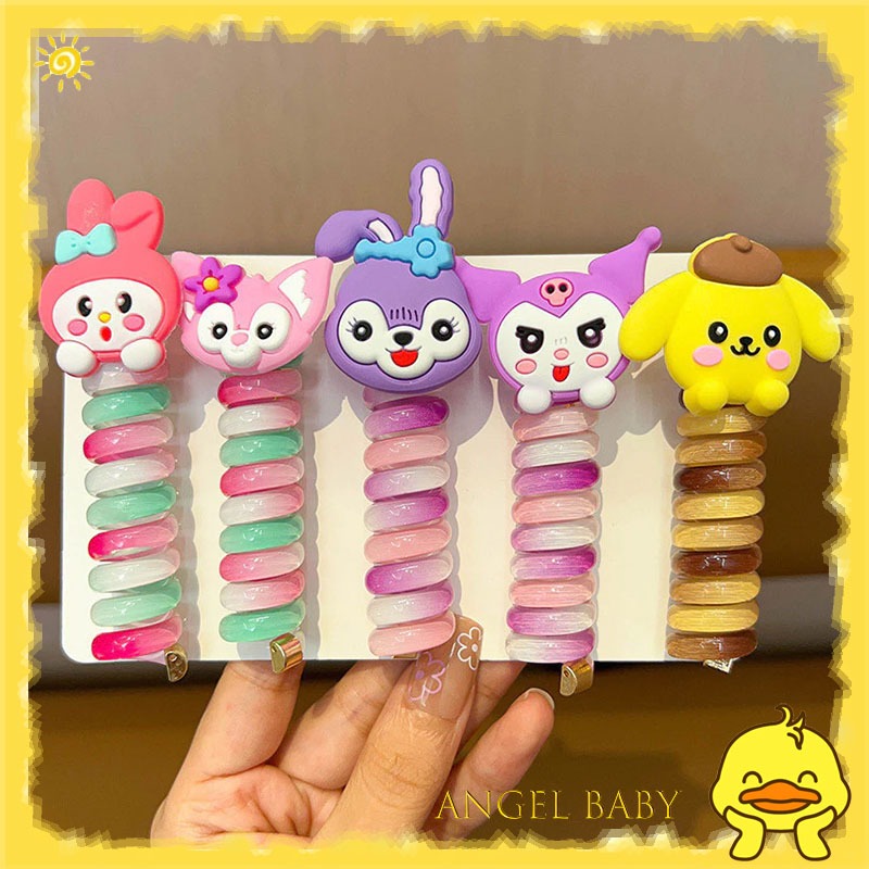 Jual IKAT RAMBUT ANAK SPIRAL KARAKTER STYLE KOREA / AKSESORIS RAMBUT ...