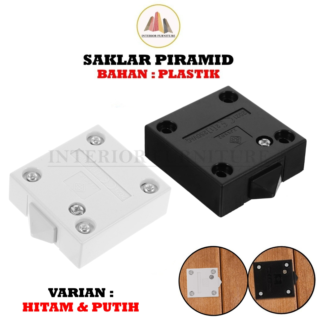 Jual Saklar Lampu Pintu Lemari Geser Switch Piramid Saklar Piramid ...