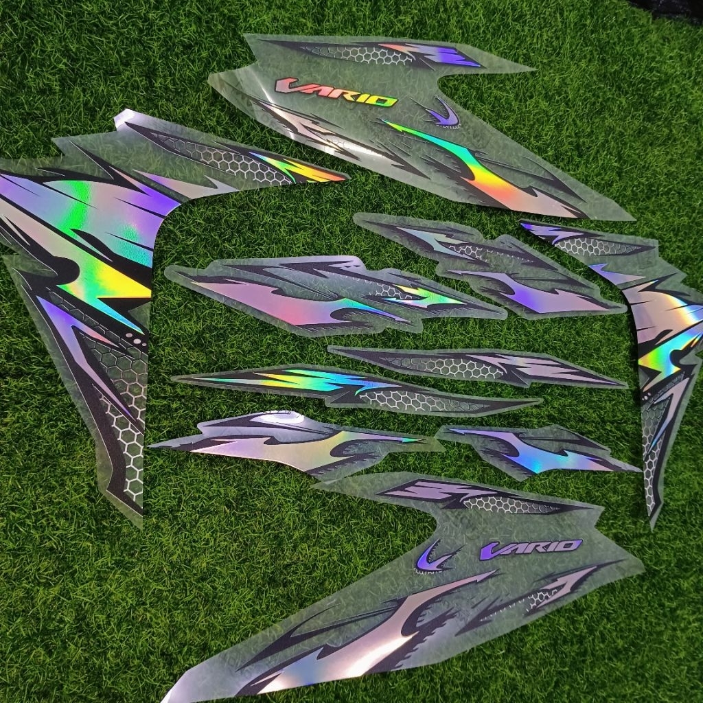 Jual STRIPING TRANSPARAN VARIO 125 OLD KZR MOTIF VARKY HOLOGRAM GLOSSY ...