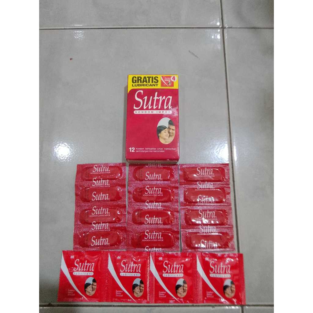 Jual Kondom Sutra Merah 12 Pcs + 4 Sachet Sutra Lubricant | Kondom ...