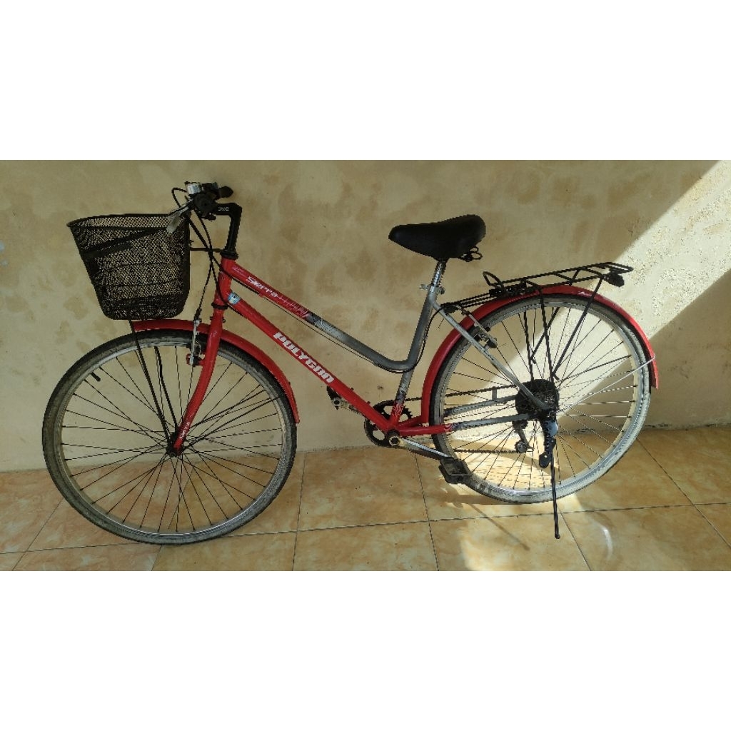 Jual sepeda komuter keranjang Polygon sierra 26 sepeda bekas | Shopee ...