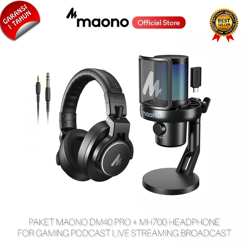 Jual NEW ORIGINAL MAONO DM40 Pro USB Wireless Microphone with MH700 ...