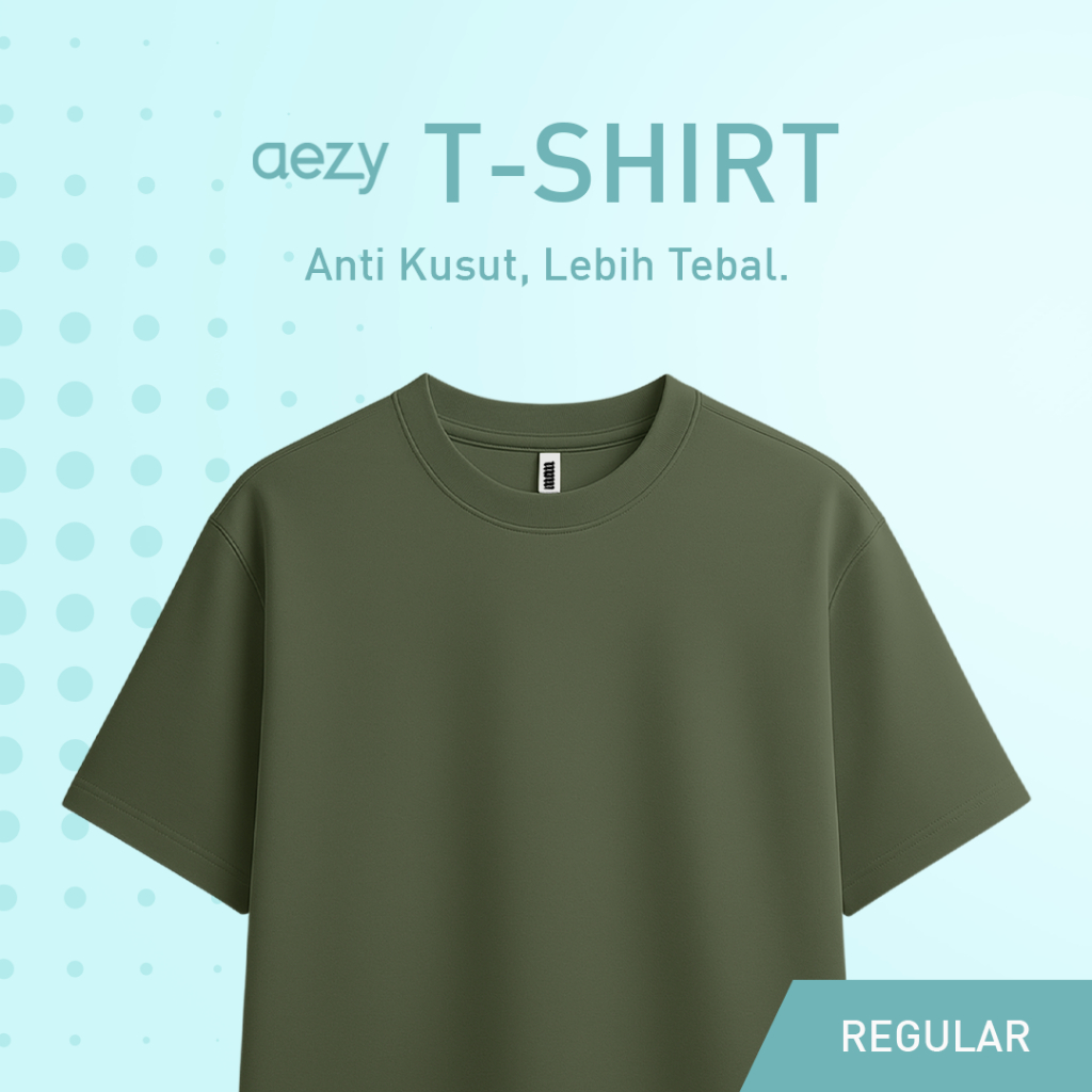Jual No Void Minds AEZY Regular Fit Core T-Shirt | Green Shades | Basil | Shopee Indonesia