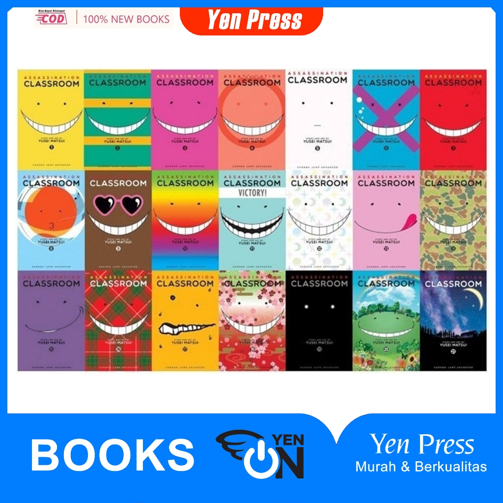 Jual Assassination Classroom Manga Set, 21 Books series (Engllish ...