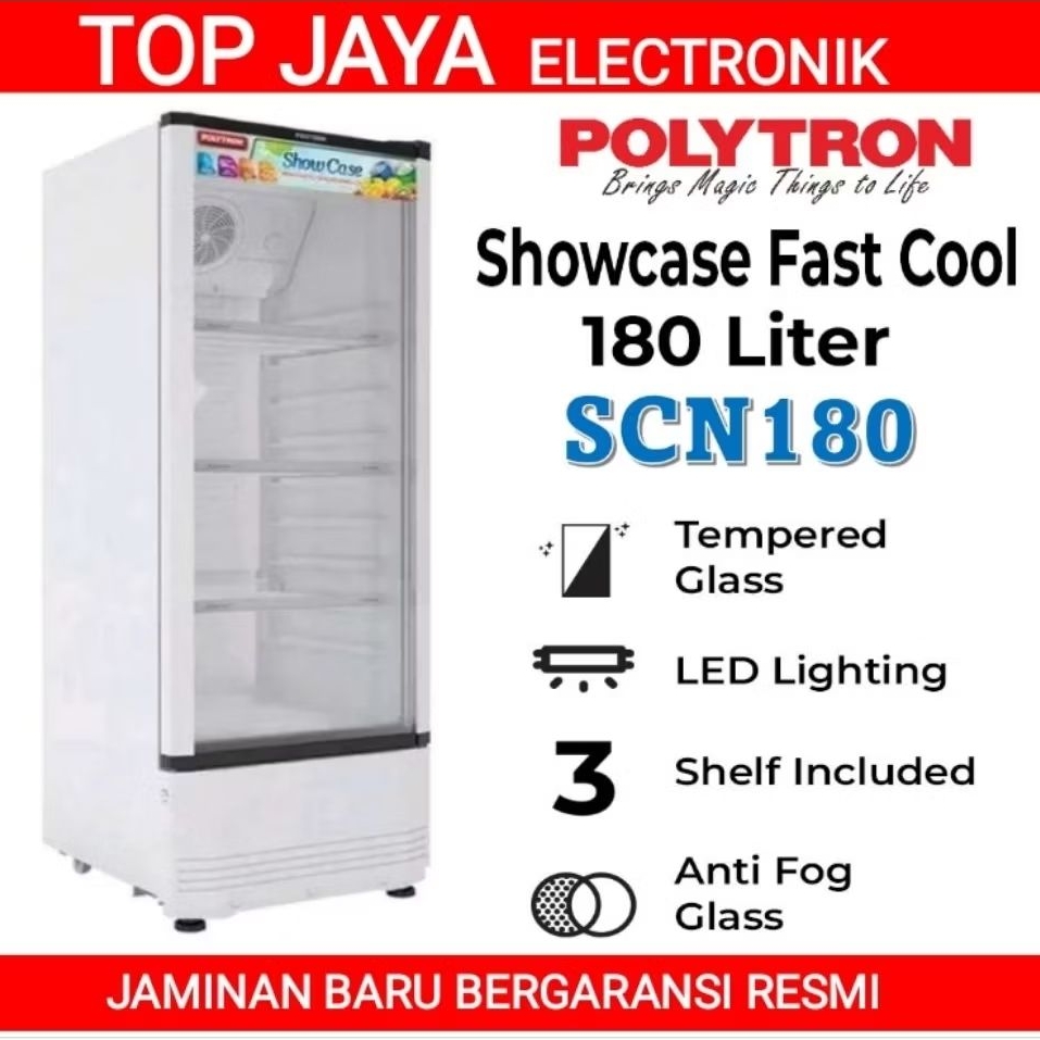 Jual SHOWCASE POLYTRON SCN180/POLYTRON SHOWCASE 180 LITER SCN180 NEW ...