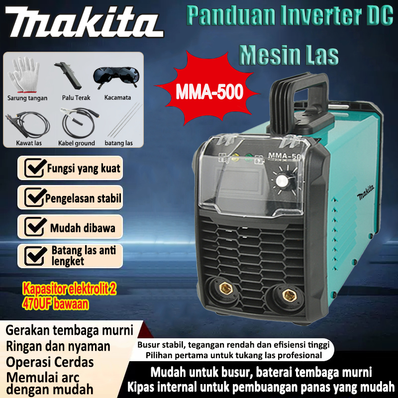 Jual MAKITA Mesin Las Inverter MMA-500A IGBT 450 Watt - Alat Las ...