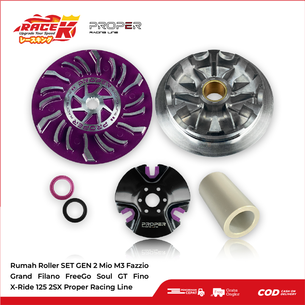 Jual PROPER Rumah Roller Set Yamaha Mio M3 S Z Fazzio Fino Soul GT ...