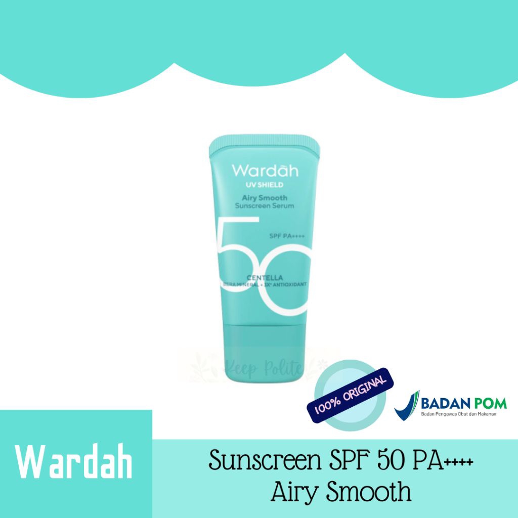 Jual Sunscreen WARDAH UV Shield Airy Smooth SPF 50 PA++++ / Sunscreen ...