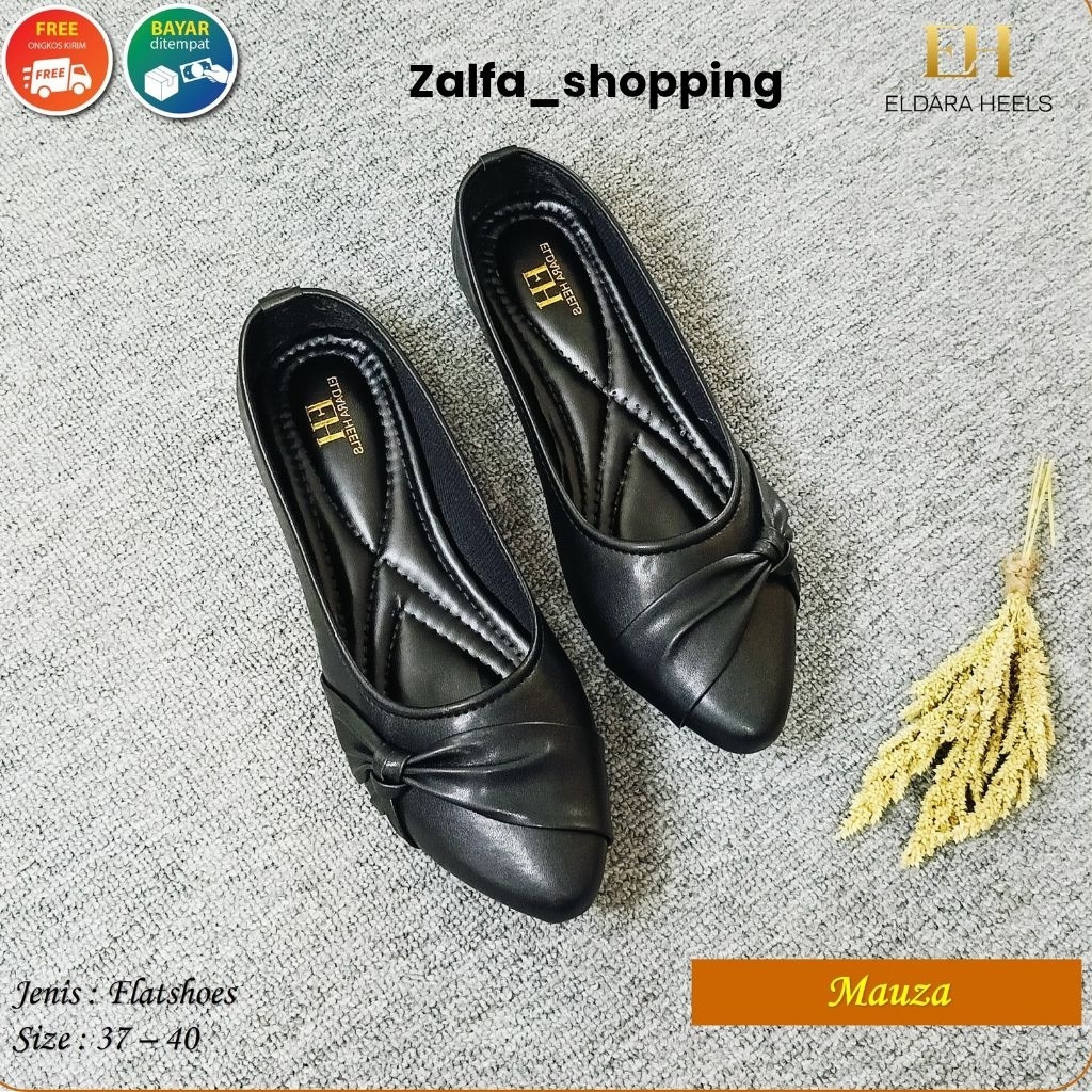 Jual Flatshoes Wanita Eldara Mauza Sol Karet Anti Slip | Shopee Indonesia