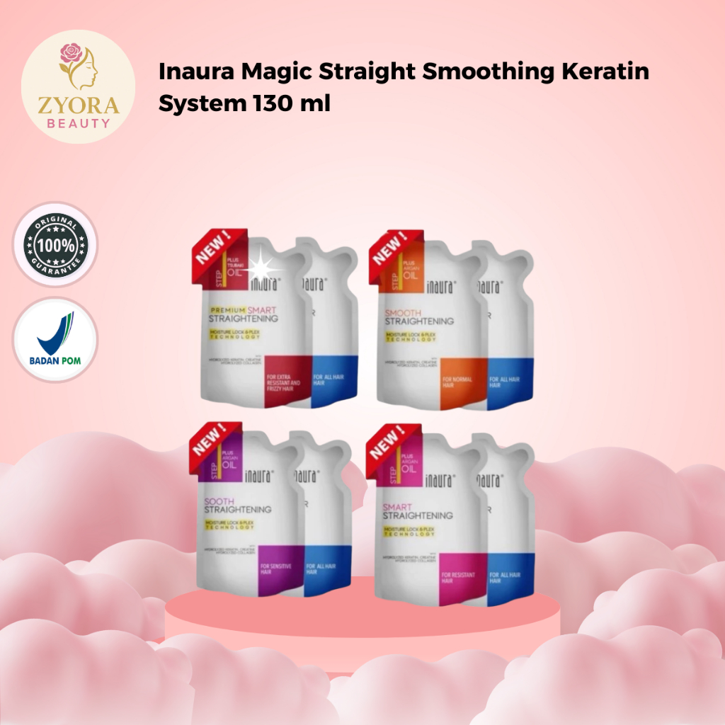 Jual Inaura Magic Straight Smoothing Keratin System 130 ml | Shopee ...