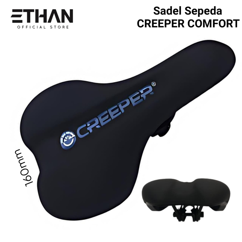 Jual CREEPER Sadel Jok Sepeda PVC Leather Foam Saddle Roadbike MTB BMX ...