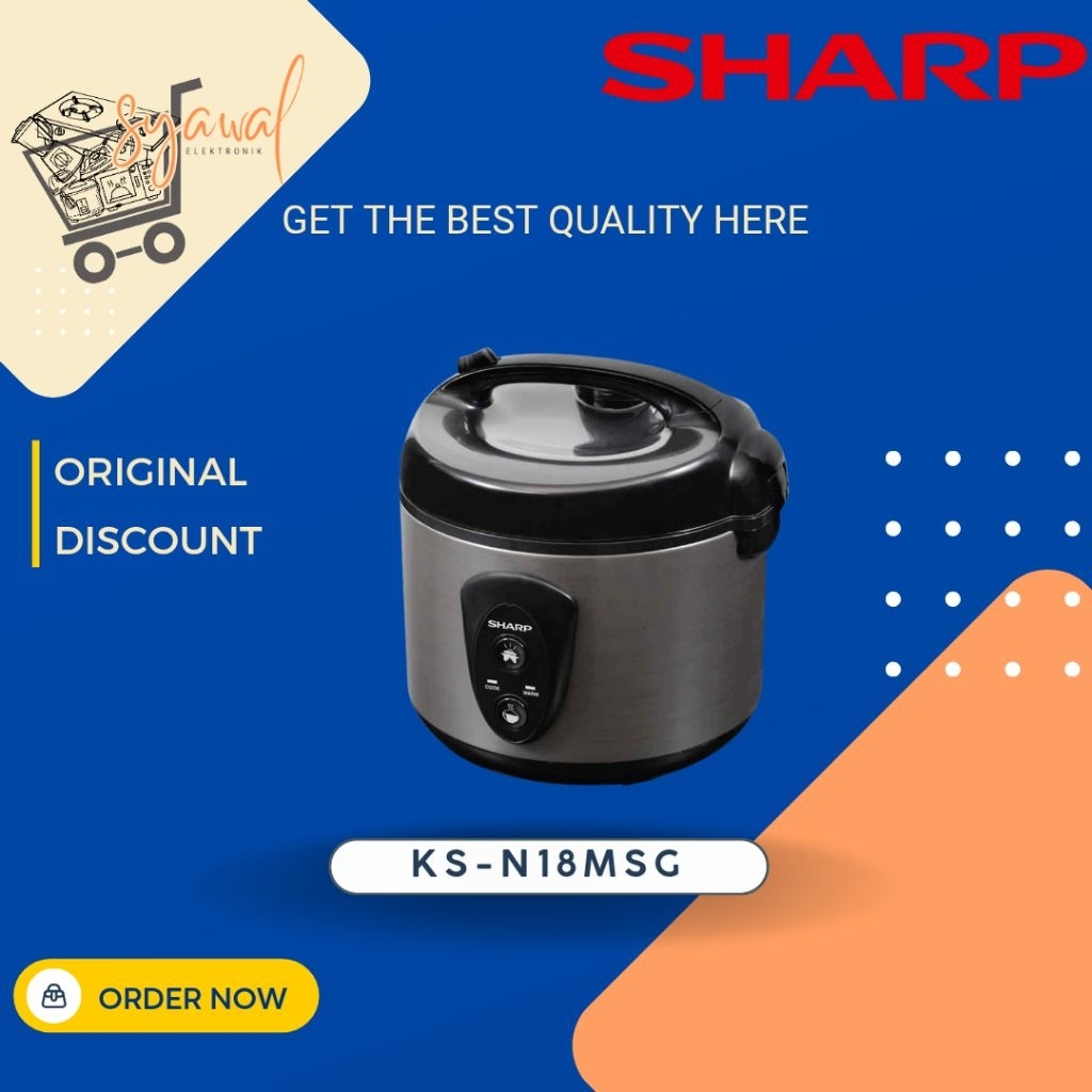 Jual Sharp Rice Cooker KS N18MG SL RD 1,8Liter | Shopee Indonesia