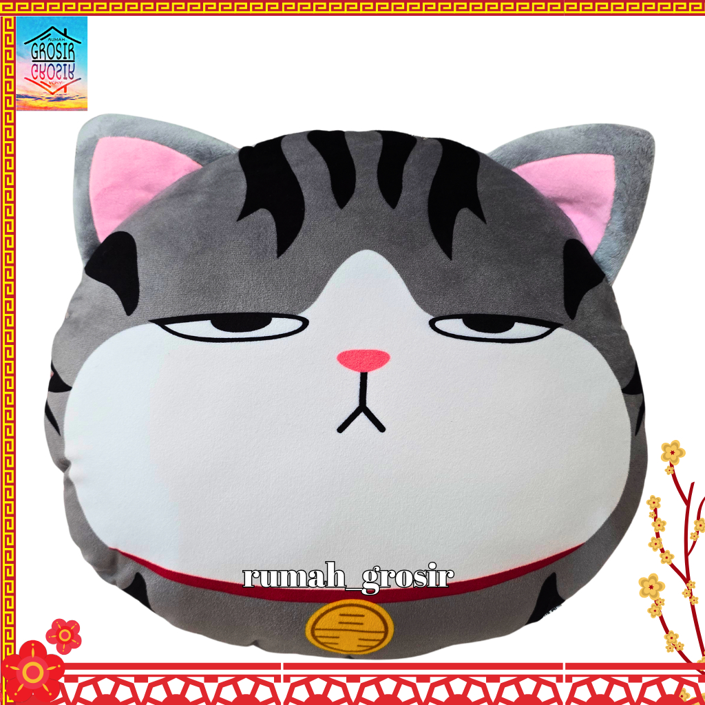 Jual Bantal Boneka Furyu Cat Kucing Hoki Cute Gemoy Jepang | Shopee ...