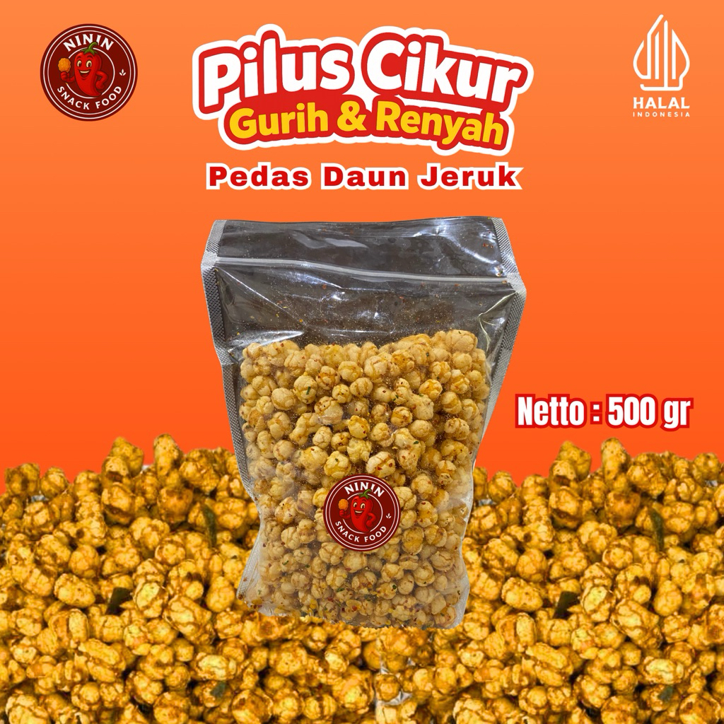 Jual Ninin Pilus Cikur kencur Pedas Daun Jeruk 500 gram Makan snack ...