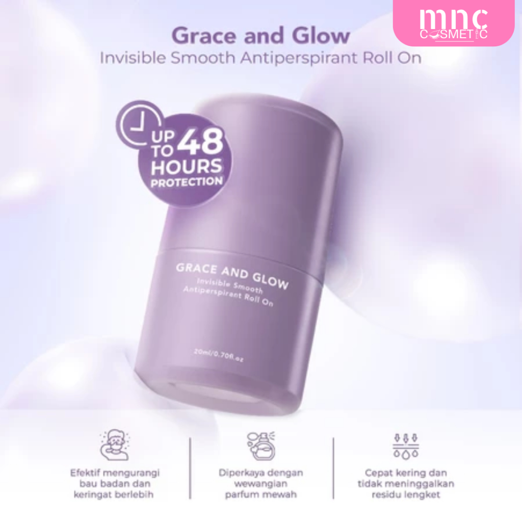 Jual GRACE AND GLOW - Deodorant Antiperspirant Invisible Smooth Roll On ...