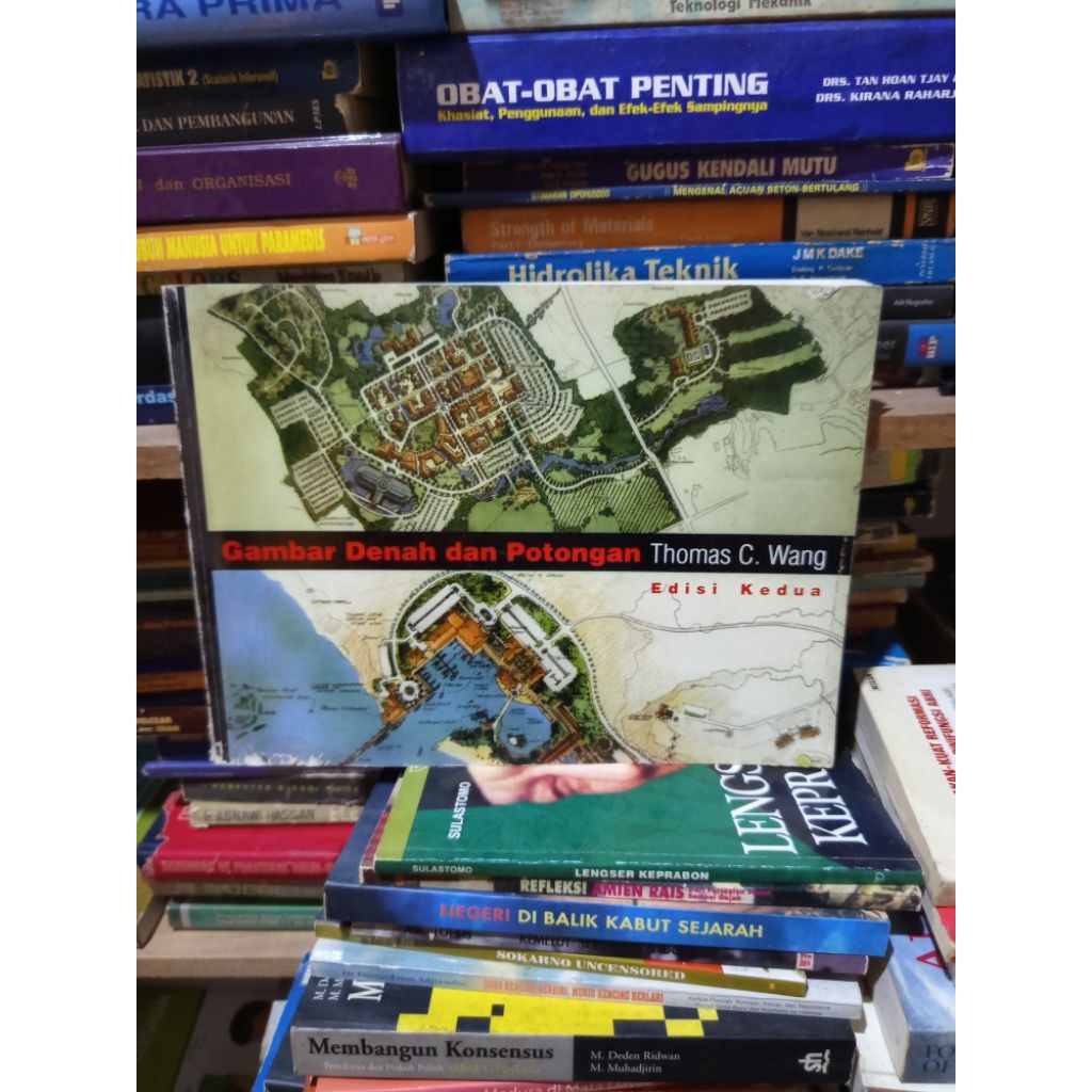 Jual buku original - gambar denah dan potongan oleh Thomas c wang ...
