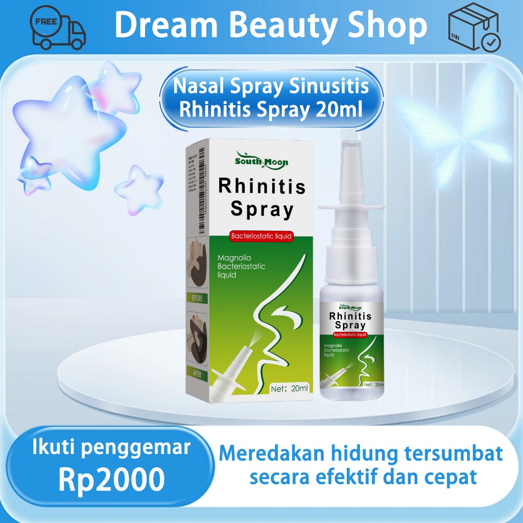 Jual South Moon Nasal Spray Sinusitis Rhinitis Spray 20ml Obat ...