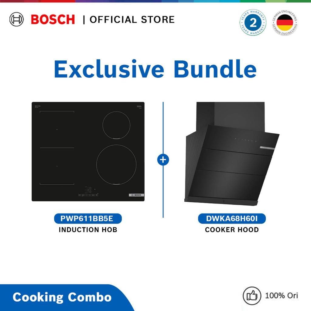 Jual Exclusive Bundle] Bosch Cooking Combo PWP611BB5E Induction Hob ...