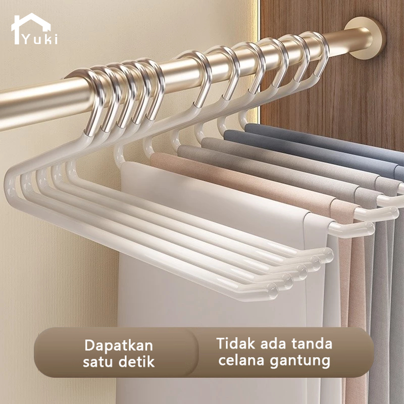 Jual 50pcs Hanger Celana Pembukaan Berbentuk Z Gantungan Baju Anti Slip ...
