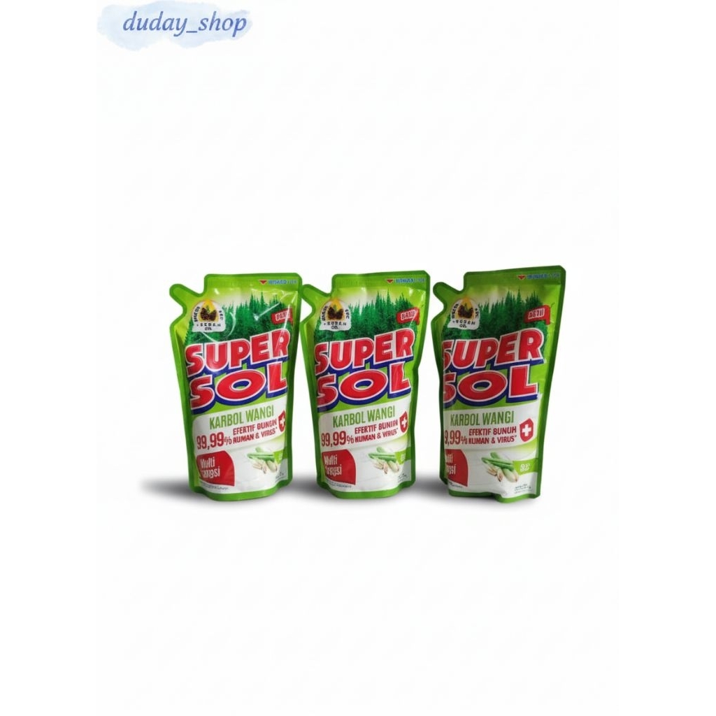 Jual SuperSOL karbol wangi Sereh / cemara 750ml | Shopee Indonesia
