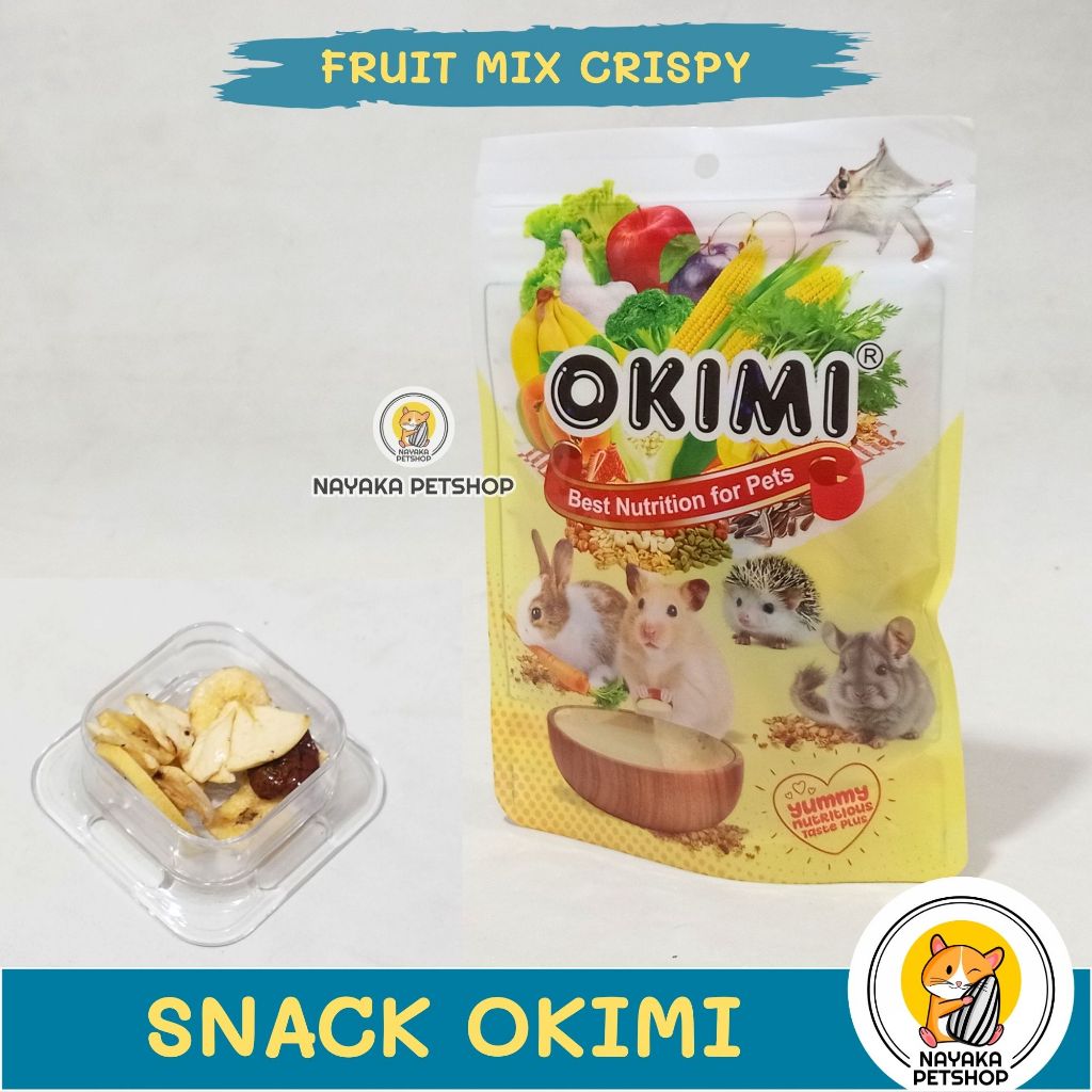 Jual OKIMI Fruit Mix Crispy Snack Hamster Cemilan Buah Kering Dry Food ...