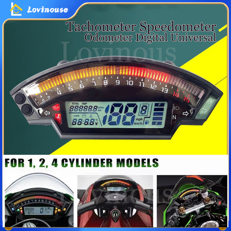Jual Tachometer Speedometer Odometer Digital Universal Speedometer ...
