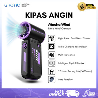 Jual GROTIC Kipas Mini Portable 4 Kecepatan Turbo Angin Kencang Cold ...