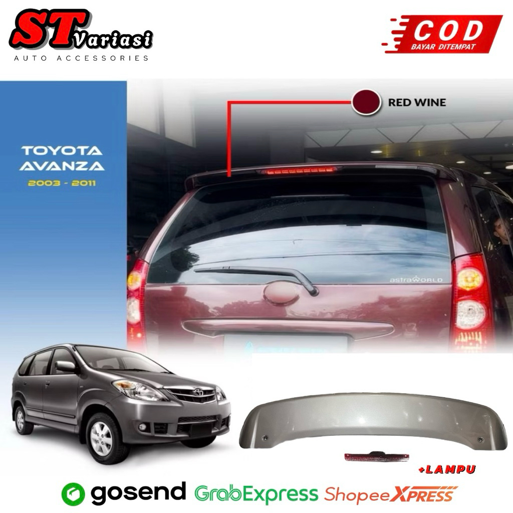 Jual SPOILER AVANZA XENIA VVTI 2004 2005 2006 2007 2008 2009 2010 2011 ...